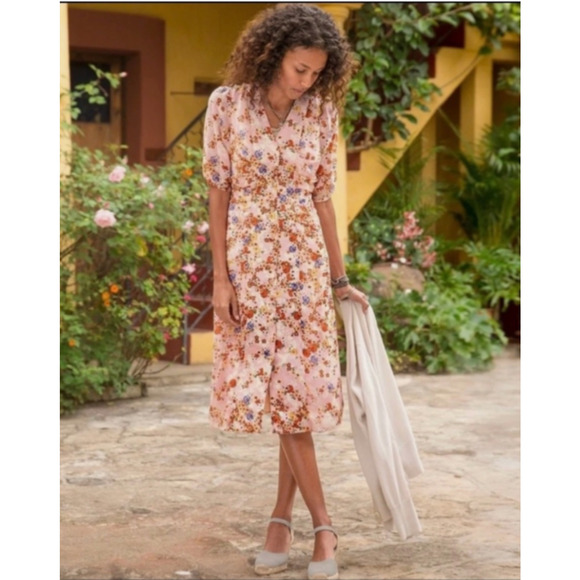Sundance | Dresses | Sundance Sonora Bloom Midi Dress Sz 4p Lined 0 ...